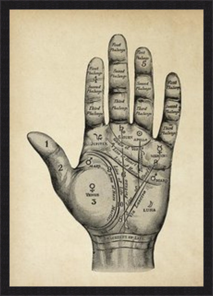 Vintage Palm Reading Sign